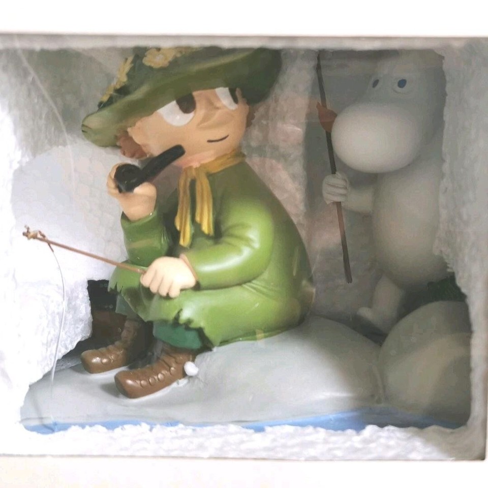 MOOMIN x Studio CLIP Snufkin&MOOMIN Figure Objet Doll Lovely Super Rare ...