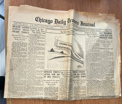 1925 Chicago Daily Drovers Journal Newspaper October 2, 1925 - FRONT ...