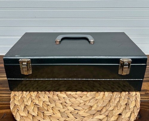 Logan #1500G Double Decker Gray Metal Slide File 35mm Storage Box ...