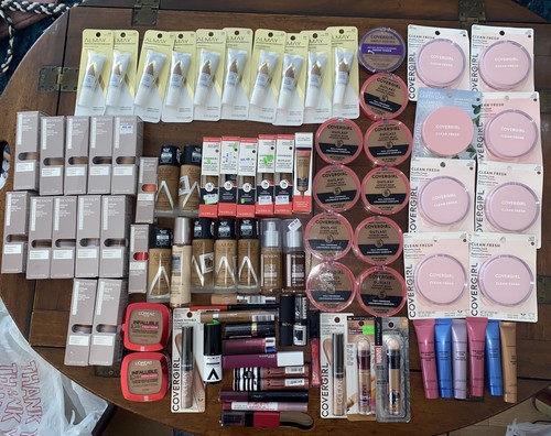 Huge NEW Full Size 83 Pc Lot Assort. Make Up Revlon Almay Cover Girl ...
