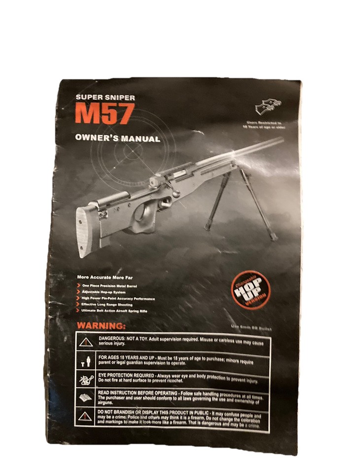 M57 Sniper Rifle Manual Airsoft Gun | eBay