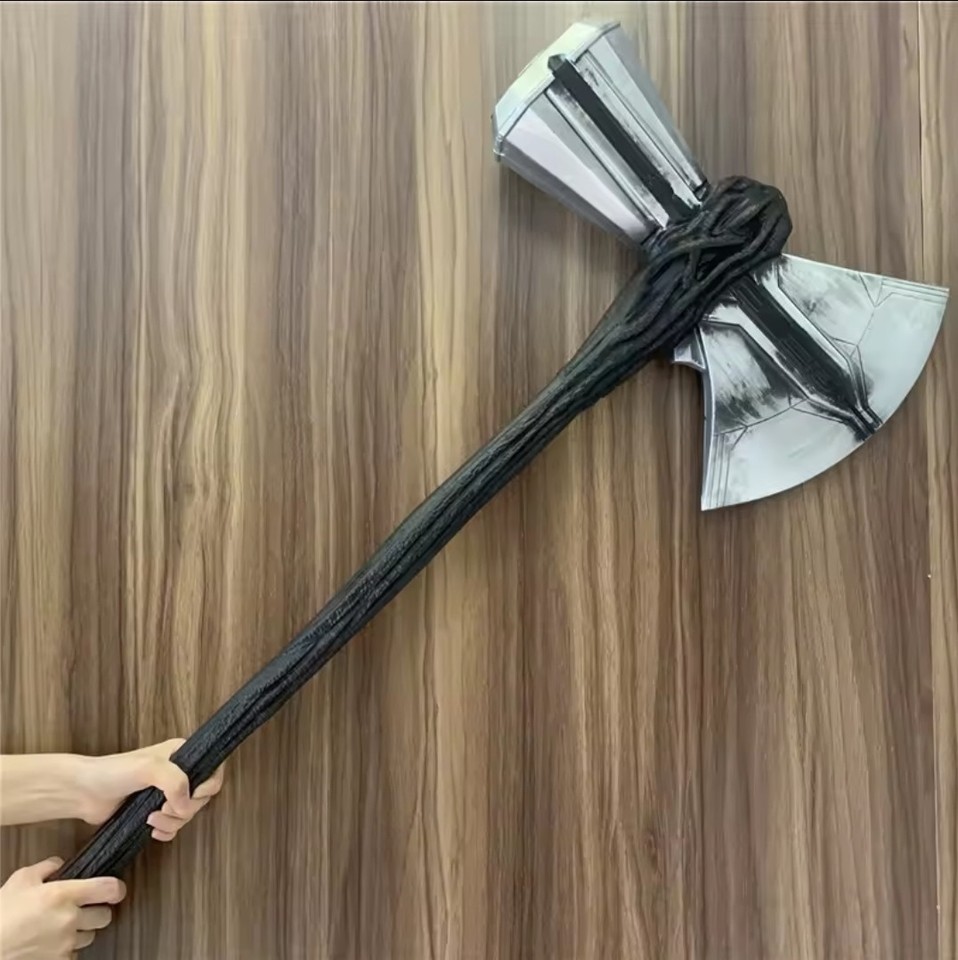 1:1 Full Solid Avengers Thor Hammer Replica Prop Stormbreaker Mjolnir ...