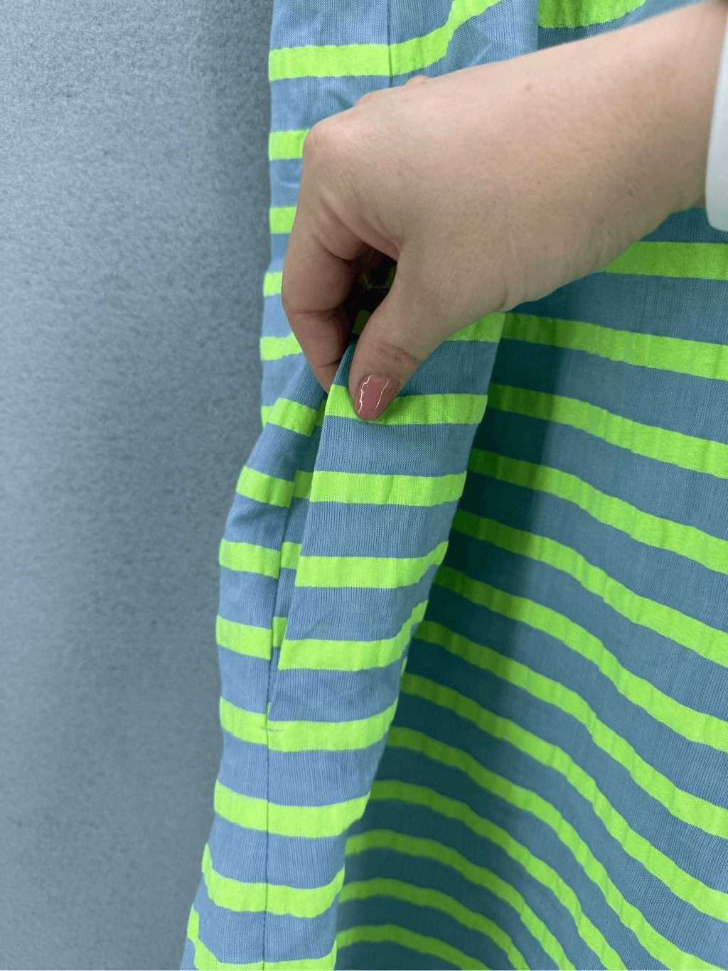 Anthropologie Corey Lynn Calter Womens Bayside Stripe Off The Shoulder ...