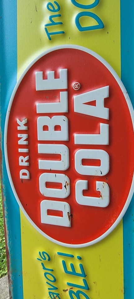 Double Cola Soda Vintage Retro Advertising Embossed Metal Sign | eBay