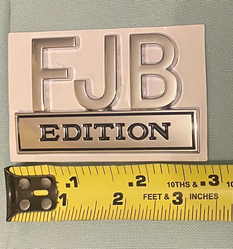 2x FJB Edition Letter Emblem Badge Truck SUV Tailgate Car Decal Bumper ...