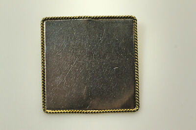 925 Sterling Silver Square Engravable Pin/Pendant 13 Grams (PEN8572) | eBay