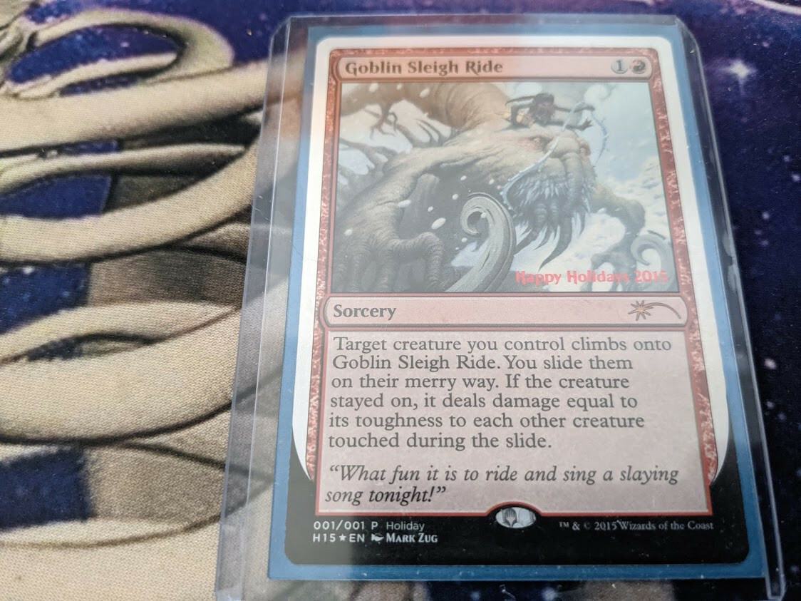 Goblin Sleigh Ride Nm Foil - Magic the Gathering (MTG) 2015 Holiday ...