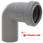 Polypipe 32mm Push Fit Waste Pipe Fittings in Grey (actual size 34mm ...