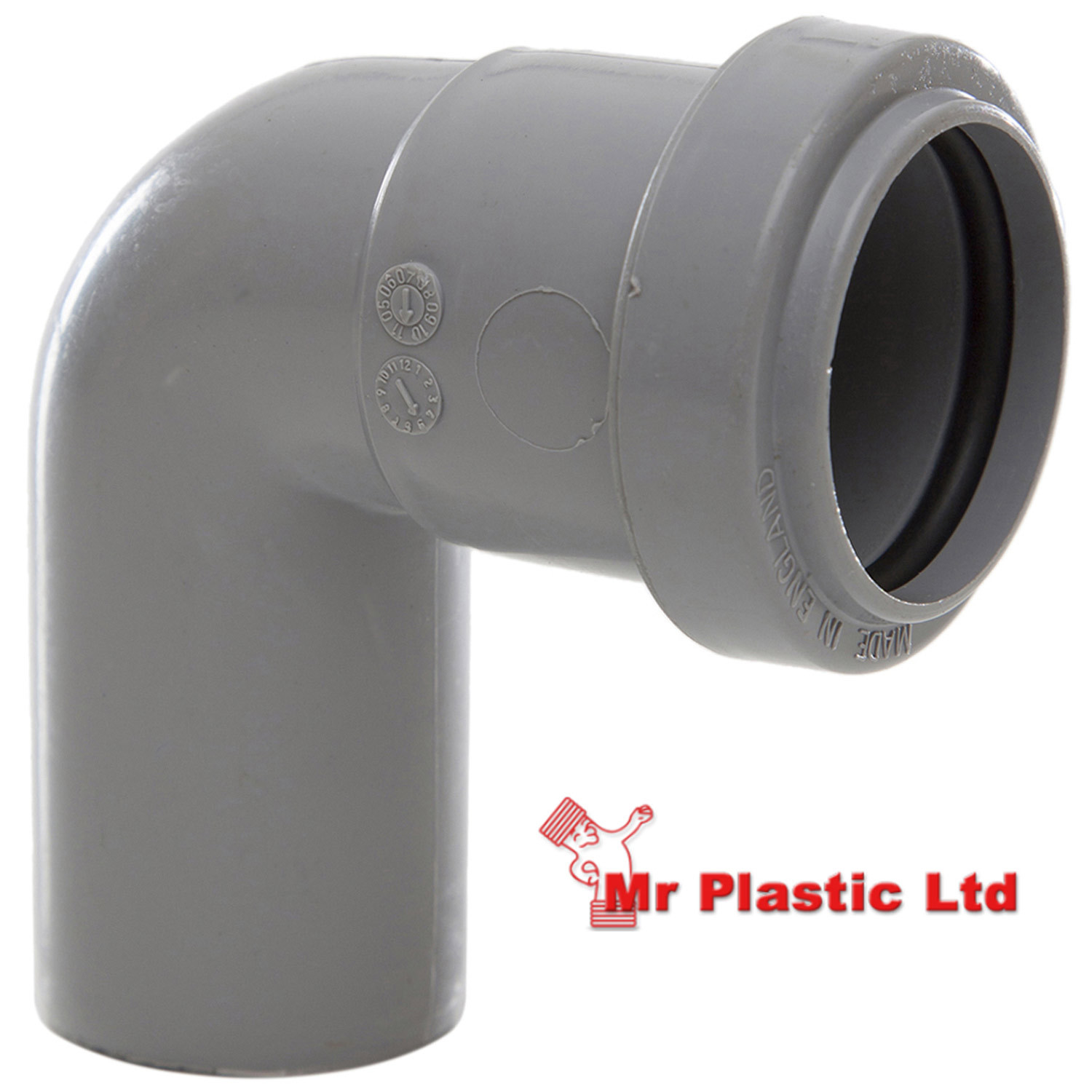 Polypipe 32mm Push Fit Waste Pipe Fittings in Grey (actual size 34mm ...