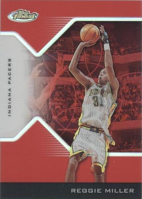 2004-05 Topps Finest - Reggie Miller #31 Red Refractor /149 for sale ...