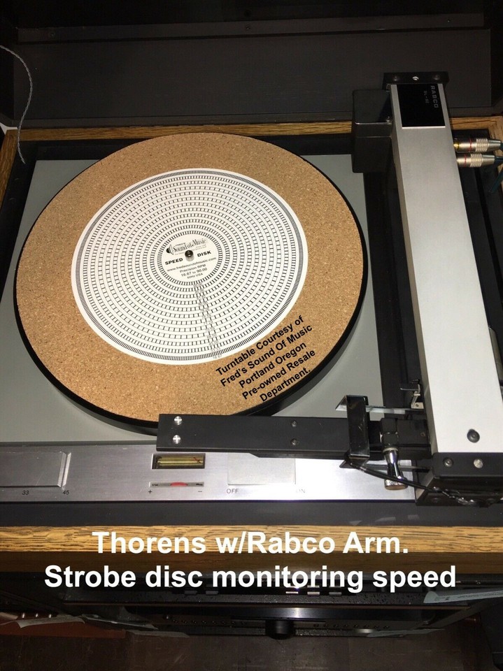 Strobe ALL Speed Disk For Record Players, Best Turntable RPM Disc 60Hz ...