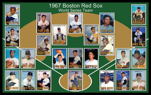 1967 BOSTON RED SOX World Series Team Photo POSTER Art Man Cave Decor ...