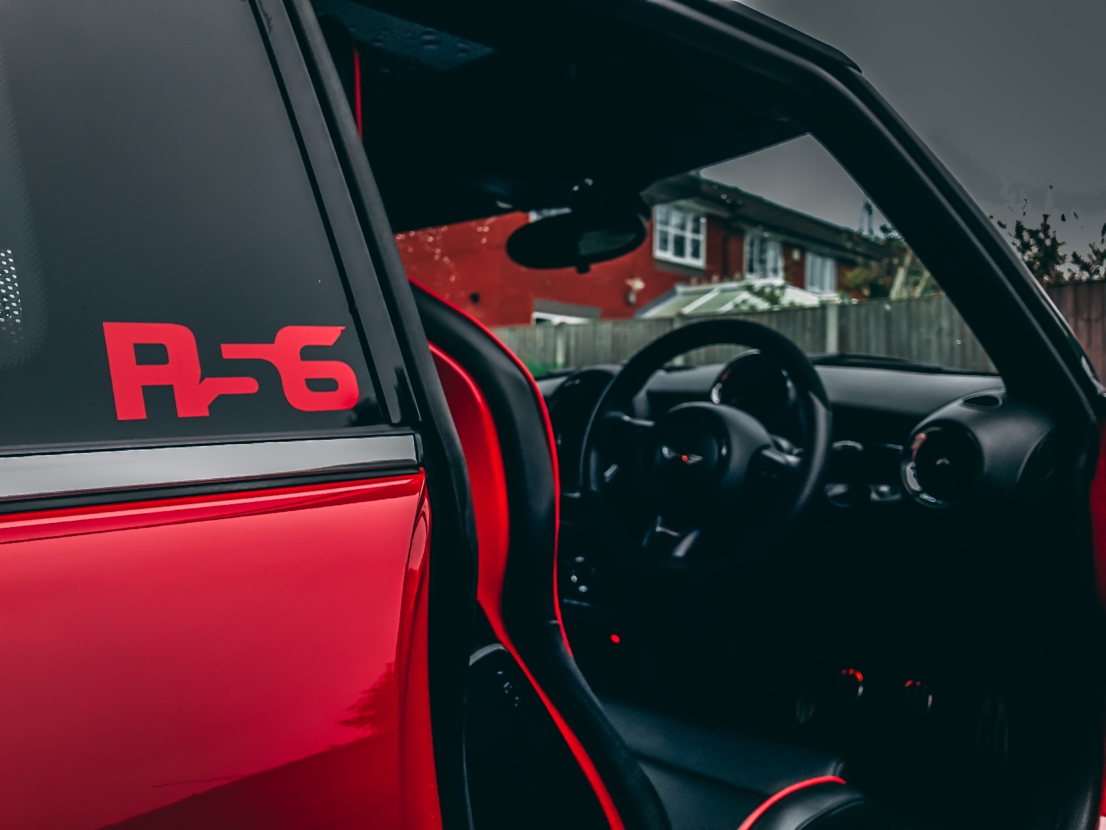 BMW MINI 2nd Gen R56 Model Designation Red Vinyl Sticker by JCW ...