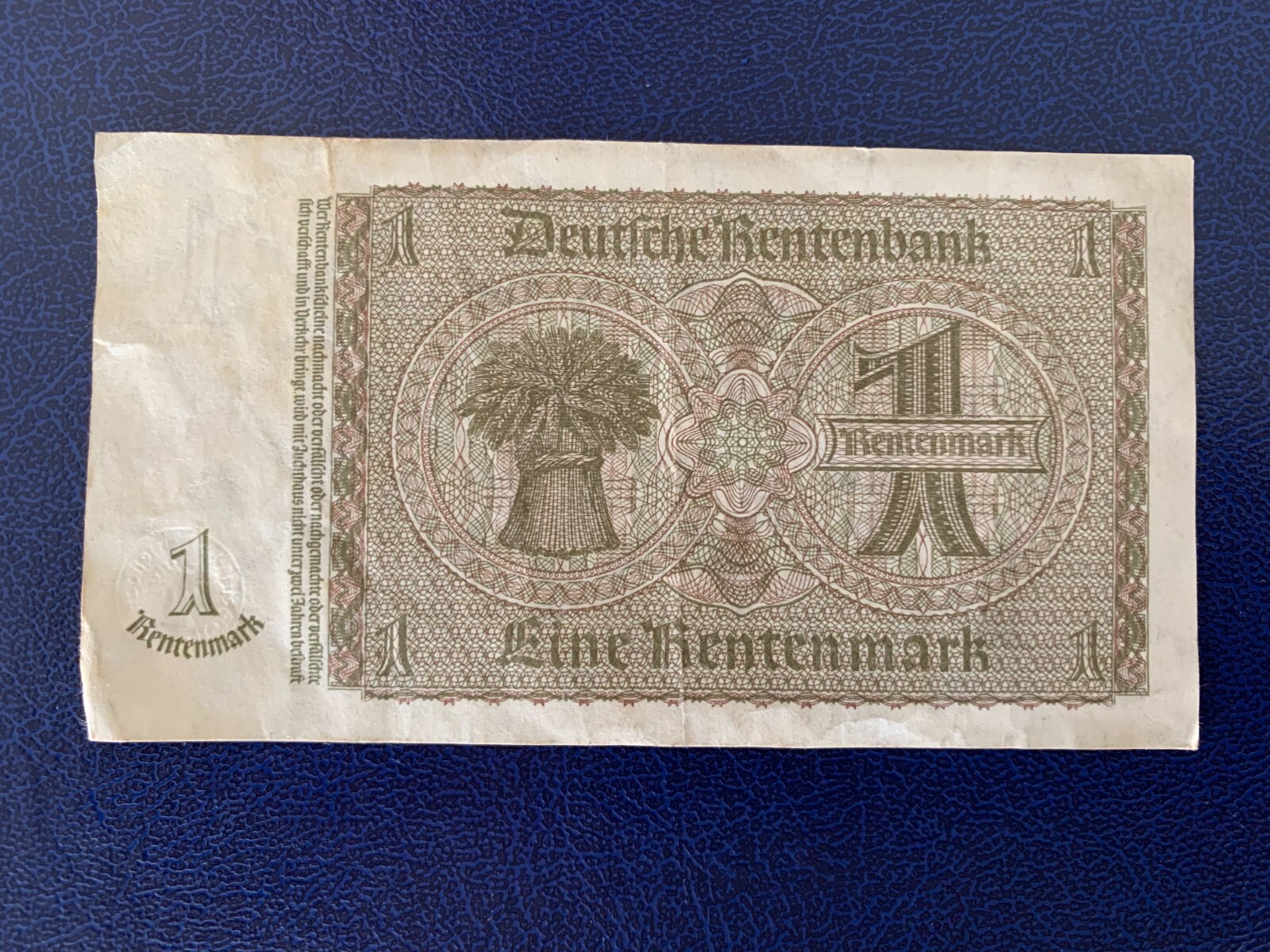1937 GERMANY 1 RENTENMARK BANKNOTE-VERY GOOD | eBay Australia