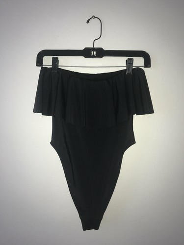 Milly strapless high leg black one piece bathing suit | eBay