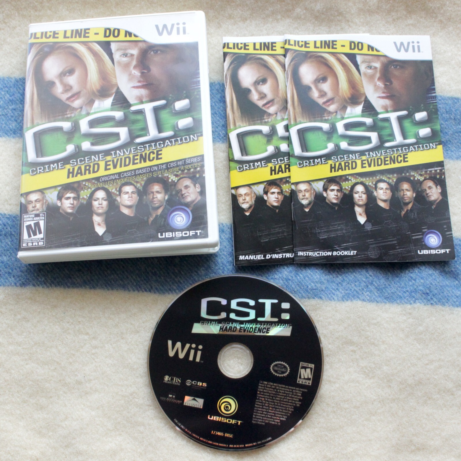 CSI Crime Scene Investigation Hard Evidence Nintendo Wii 2008 Complete ...