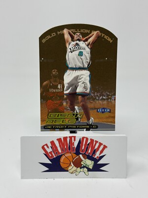 1999-00 Ultra Basketball Bison Dele Gold Medallion Die-Cut Card 92 G | eBay