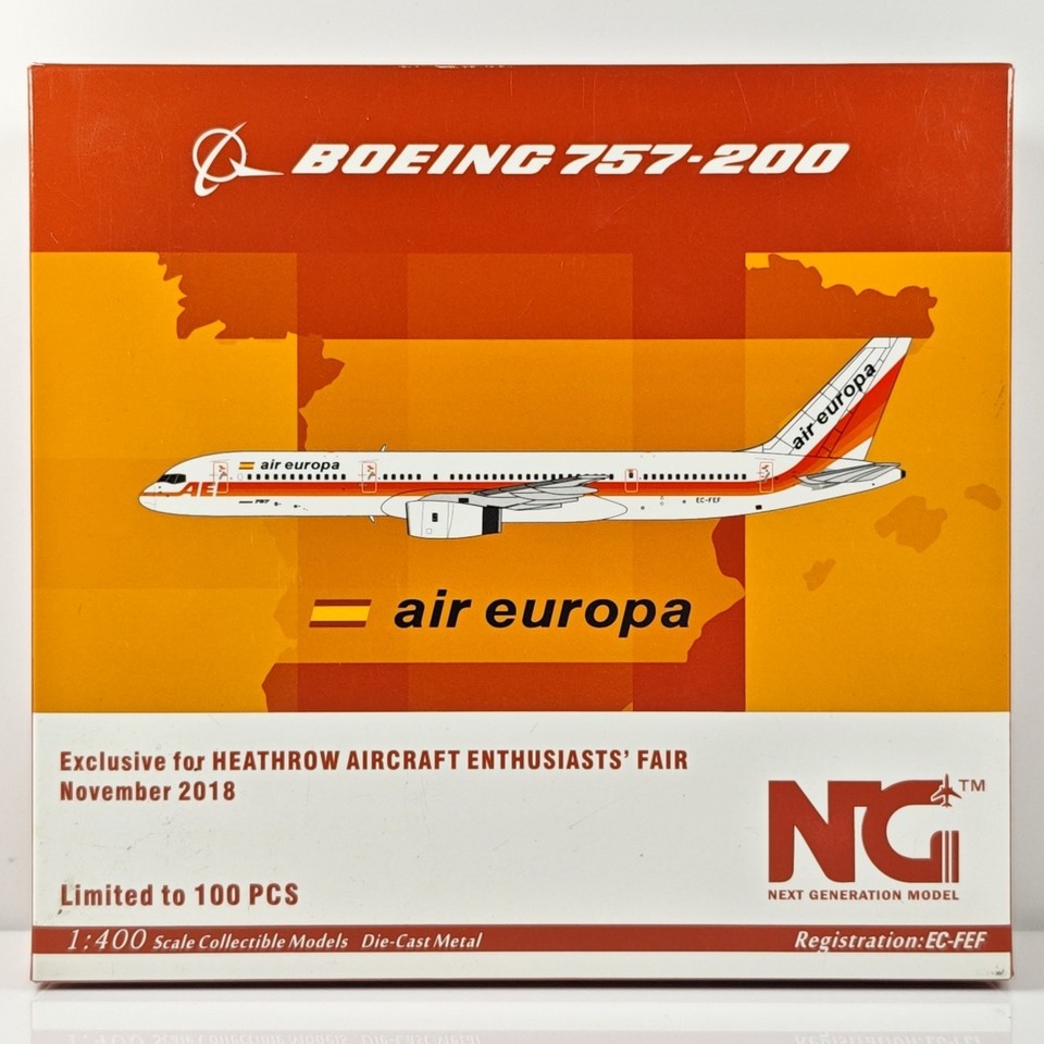 1:400 NG Models Air Europa B757-200 EC-FEF Airplane Diecast Aircraft ...