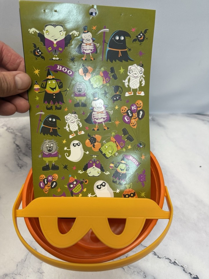 McDonald’s Boo Bucket Halloween Treat Buckets With Dress Up Stickers | eBay