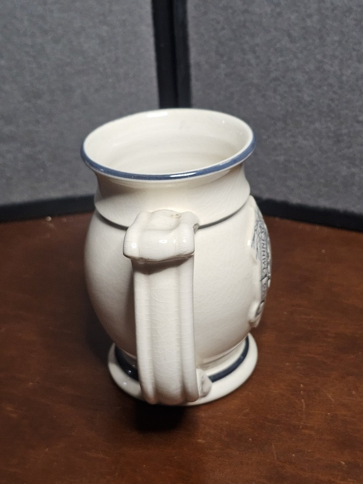 1992 David Pluth Mn RenFest DiscoverTheLegend White BluBlk Pottery ...