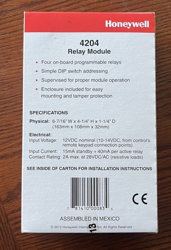Honeywell 4204 Relay Module - NEW! | eBay