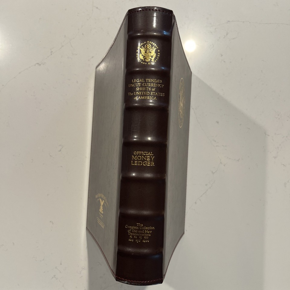 World Reserve Monetary Exchange Official Bank Book Paper Money Ledger ...