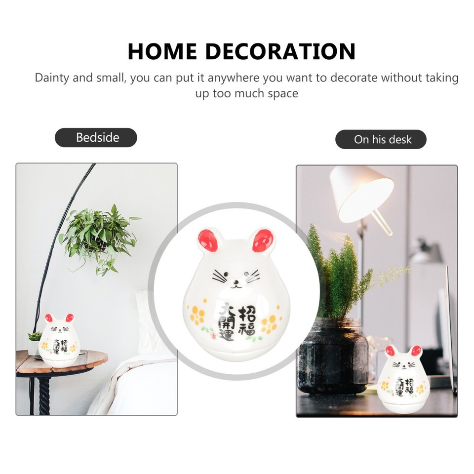 Adorable Mouse Adornment Tumbler Novelty Rat Shaped Toy Mouse Statue ...