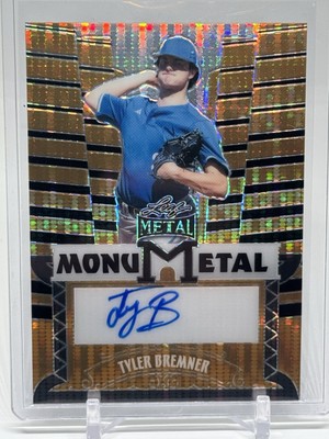 2024 Leaf Metal MonuMetal Gold 1/1 Tyler Bremner #MM-TB1 Auto 2025 ...