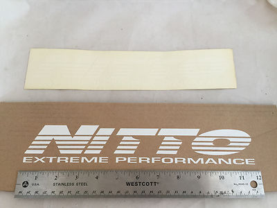 ONE NEW Small White NITTO Tires Windshield Vinyl Sticker Decal 12" x 2 ...