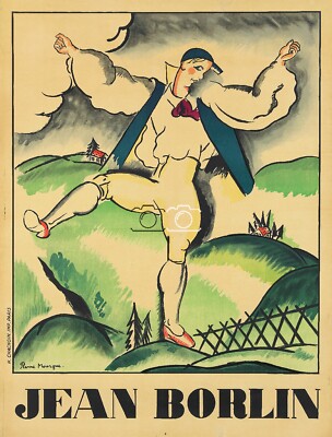 JEAN BORLIN Rgcf-POSTER HQ 45x60cm d'une AFFICHE VINTAGE | eBay