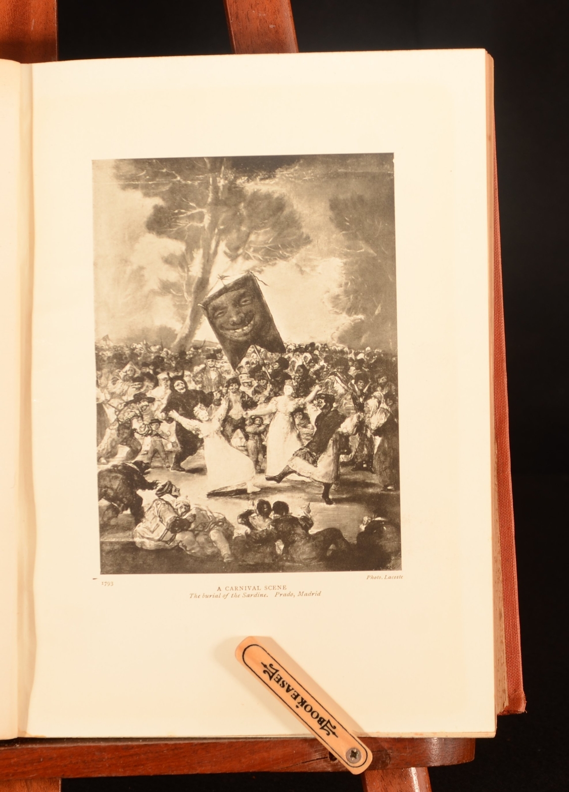 1914 Francisco Goya Hugh Stokes Signed Dedicated R. A. Walker Bookplate ...