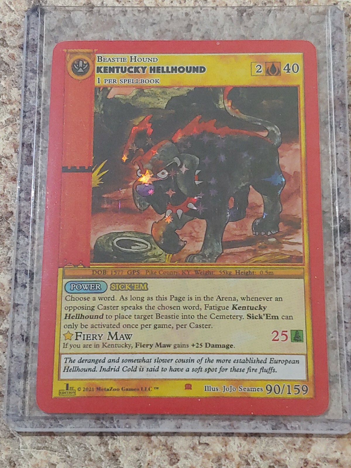 MetaZoo Kentucky Hellhound Pack Cryptid Nation 1st Edition Reverse Holo ...
