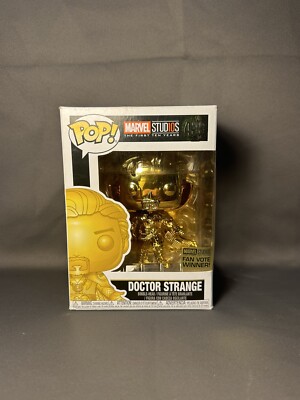 Funko Pop! Vinyl: Marvel - Doctor Strange (Gold Chrome) #439 ...