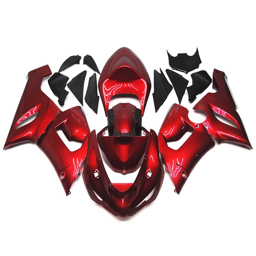 Candy Red Bodywork for Kawasaki ZX6R 2005 2006 05 06 Ninja Body Kit ...