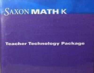 Saxon Math K: Teacher Technology Package PC MAC CD eGradebook Resources ...