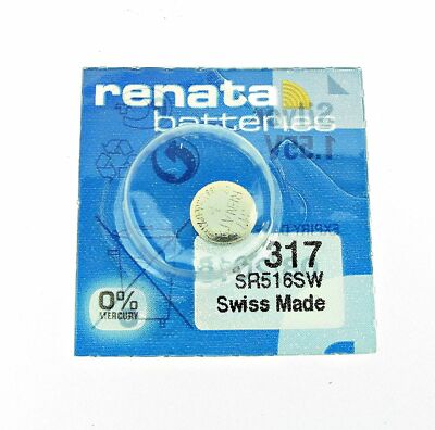 Renata 317 (SR 516 SW) Silver 1.55 V watch battery | eBay UK