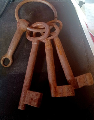 Antique Jailer Keys and Ring Skeleton Victorian Vintage | eBay