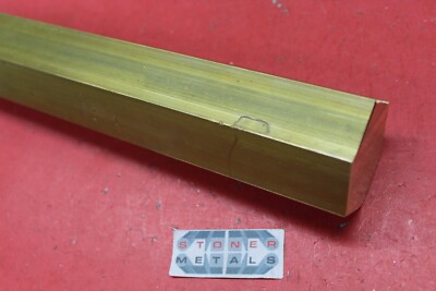 1-7/8" C360 BRASS HEX BAR 24" long New Lathe Bar Stock 1.875" Hex 1/2 ...