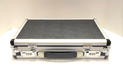 Hard Briefcase w/ Lock Combination Anti-Theft Black Attache for Office ...