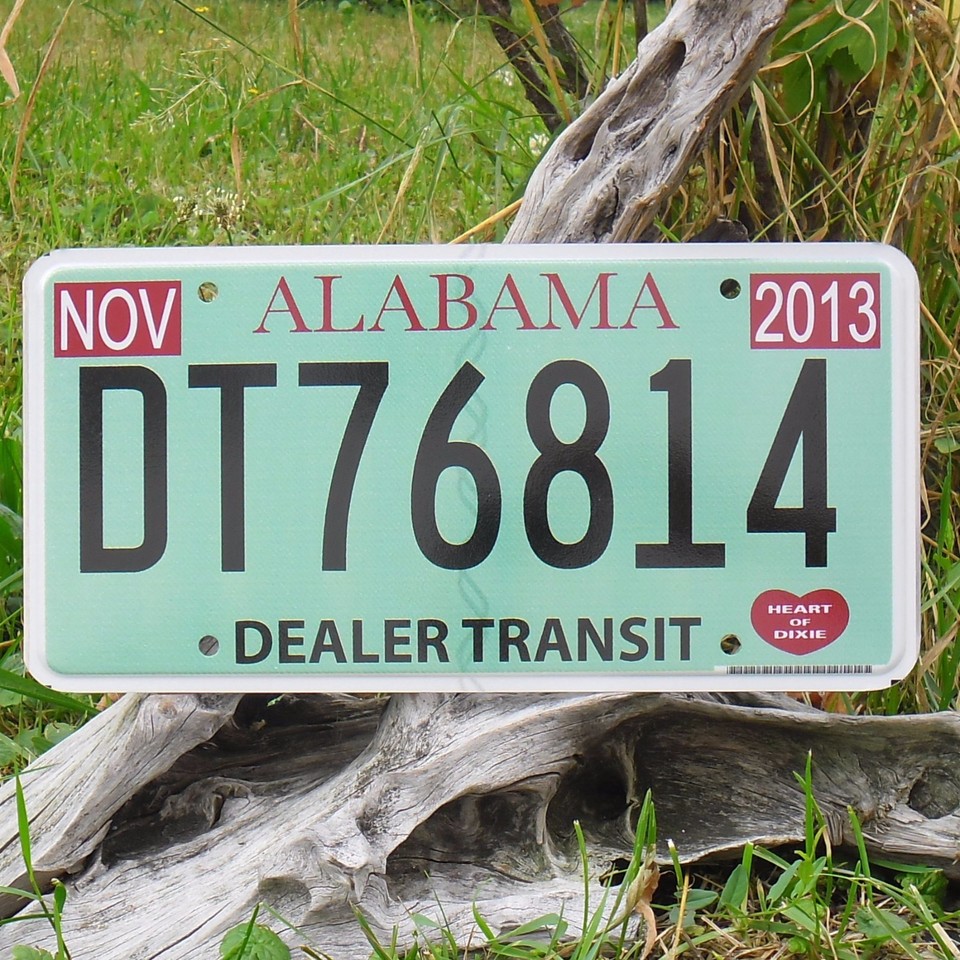 Authentic Number Plate L'Alabama (DT76814) License Flat USA | eBay