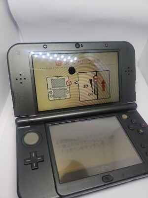 New Nintendo 3DS LL Console Black, *dead pixel top screen* japanese ...