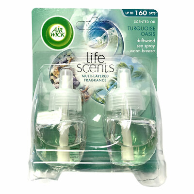 Air Wick Life Scents Plug In Air Freshener Refill Turquoise Oasis 2 x ...