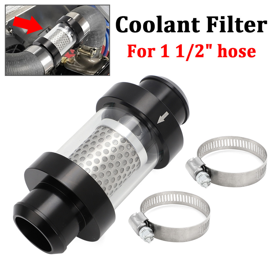 For Heavy Duty Trucks Vehicles 1 1/2" Hose Inline Heater Core Coolant ...