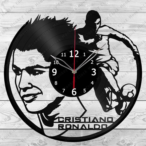Vinyl Clock CRISTIANO RONALDO Record Wall Clock Home Art Decor Handmade ...