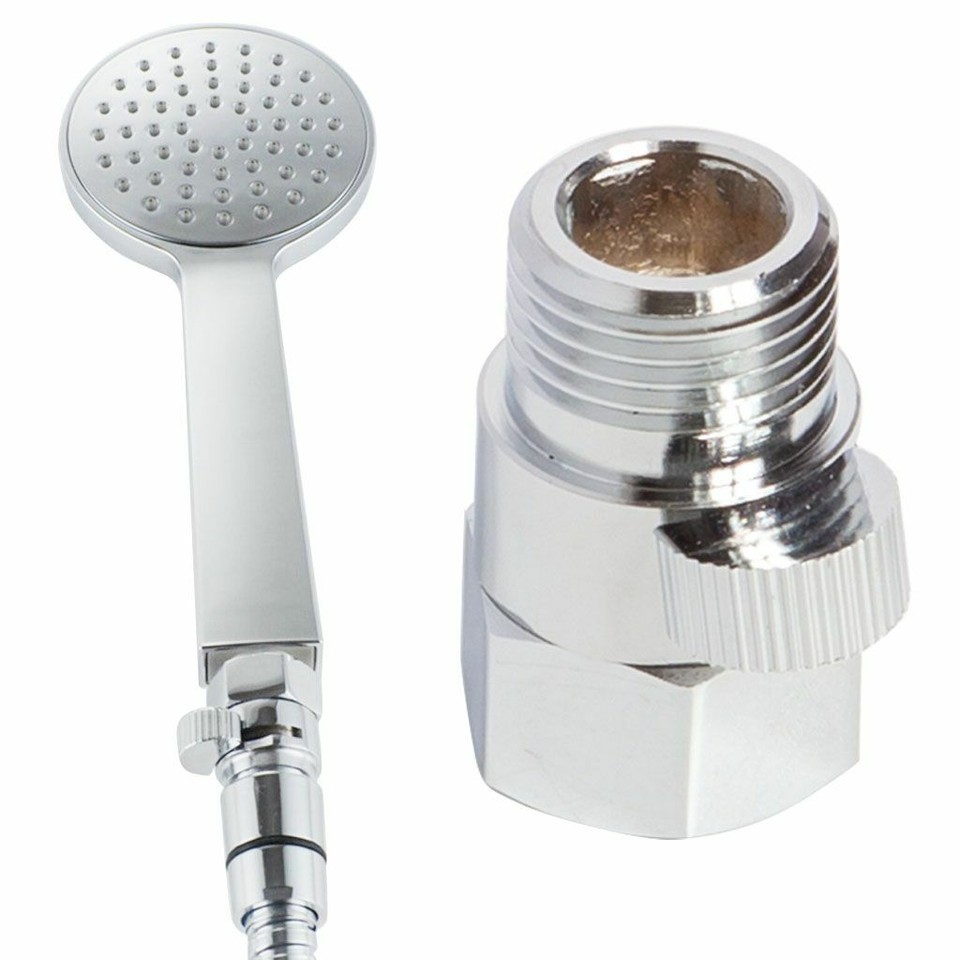Full Brass G1/2" Flow Quick Control Shut-OFF Valve Shower Head Hand ...