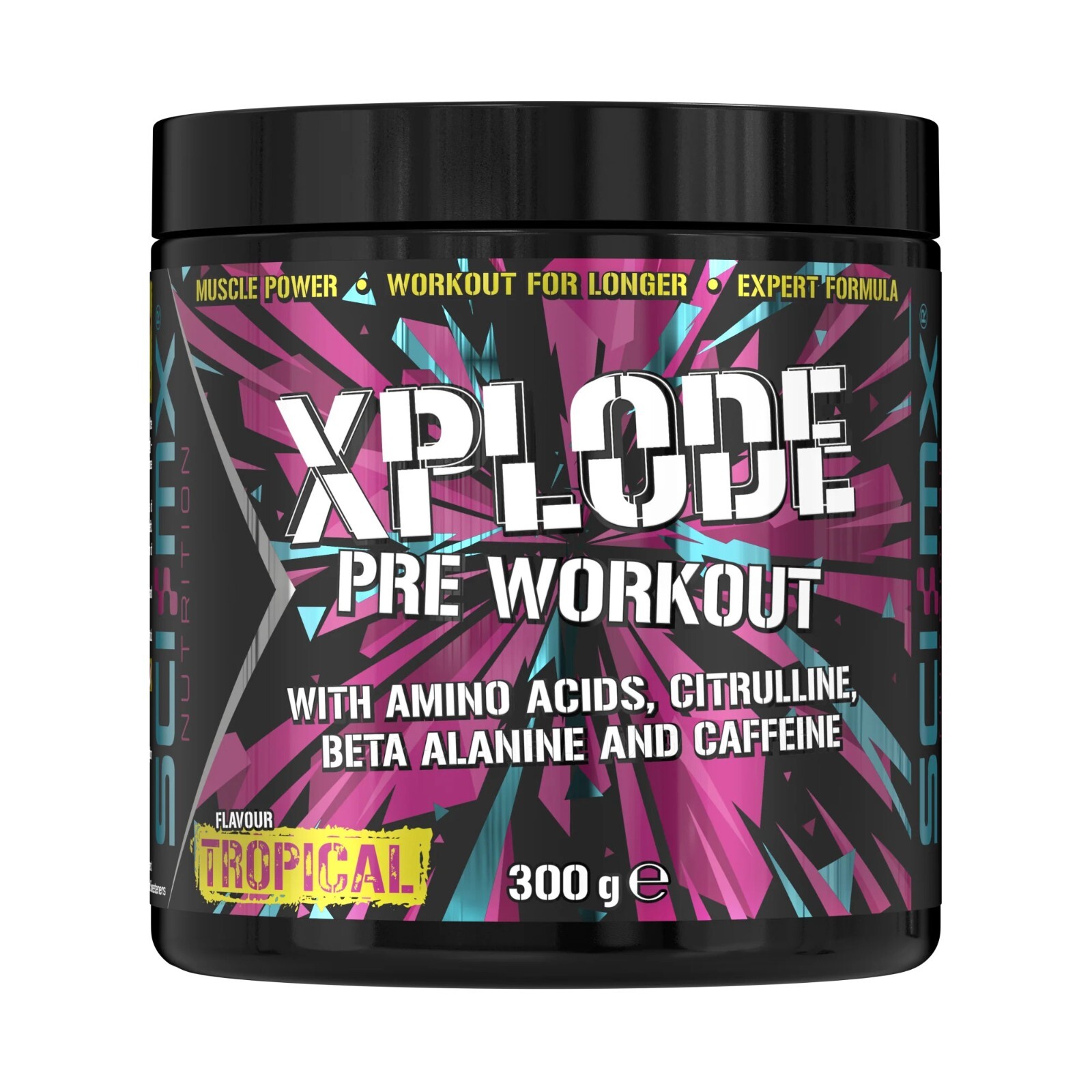 Sci-MX Xplode Pre Workout Powder 300g Strong Muscle Pump Extreme Energy ...