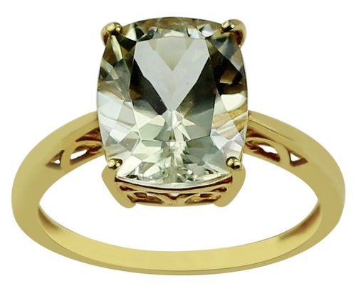 Scapolite Gemstone Solitaire Yellow Ring Size 7 925 Sterling Silver ...