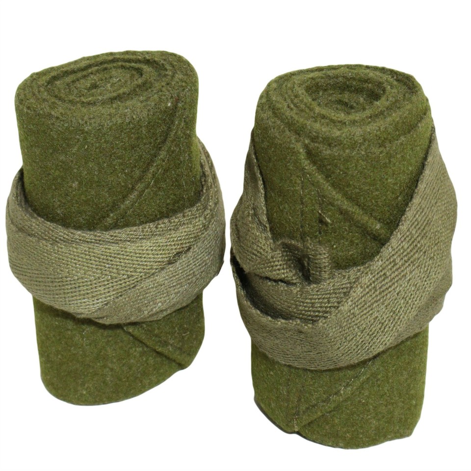 WW2 British Army Style 1940s Wool Puttees Olive Green Wrap Repro | eBay UK