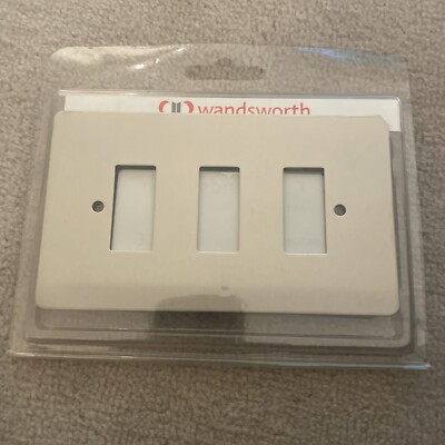 Wandsworth Light Switch 3 Gang Front Plate P203 SS Stainless Steel ...