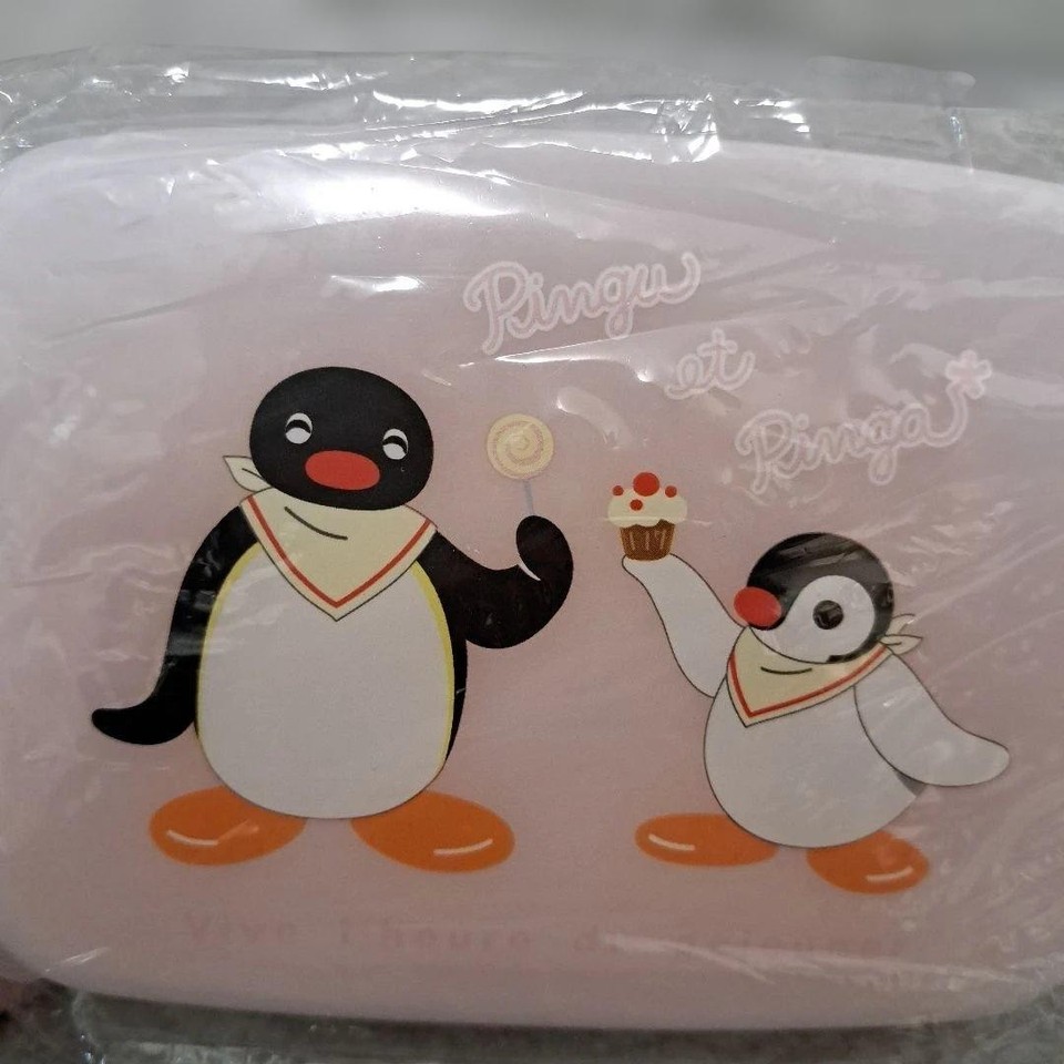 Pingu Pinga Bento Box Chopsticks Pink Rare Aniation Model JPN Limited ...